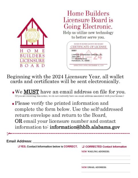 Home Builders Licensure Board